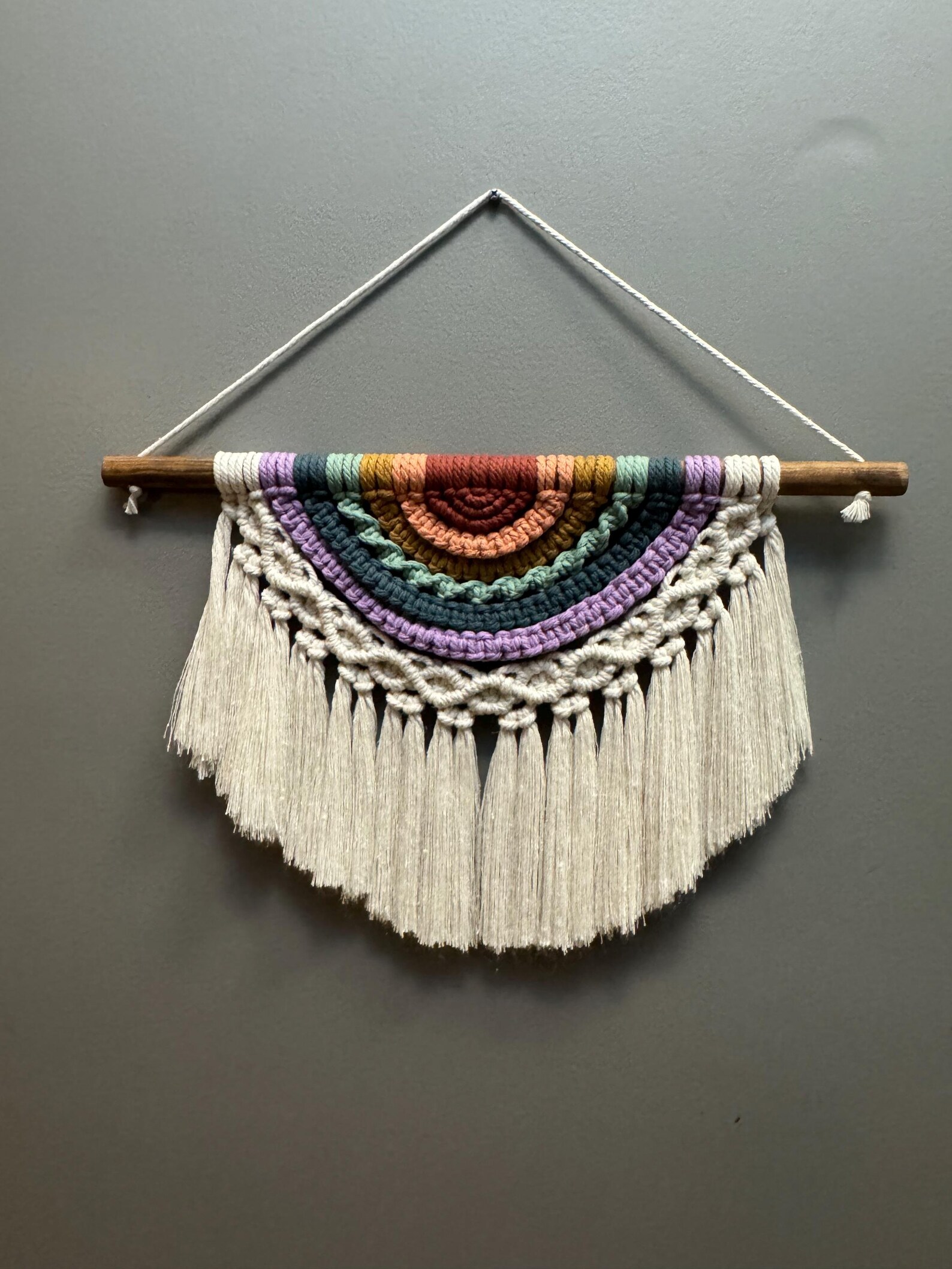 Rainbow Half Mandala Wall Hanging - Etsy