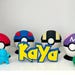 Custom Pokemon Style Name Plate | Anime Letters | Personalized Desk ...