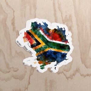 South African Flag Sticker, Cape Town Waterproof Decal for Laptops ...