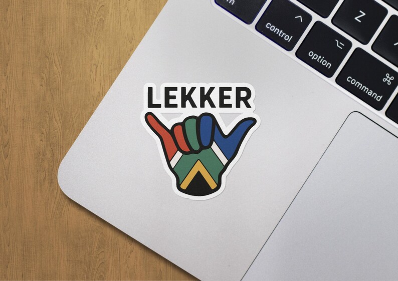 Lekker Afrikaans Sticker, South African Flag Decal, Cape Town Souvenir ...