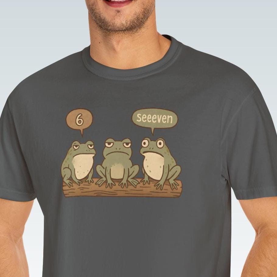 Funny 6-7 Frogs Meme Comfort Colors T-shirt - Teacher Gift - Etsy
