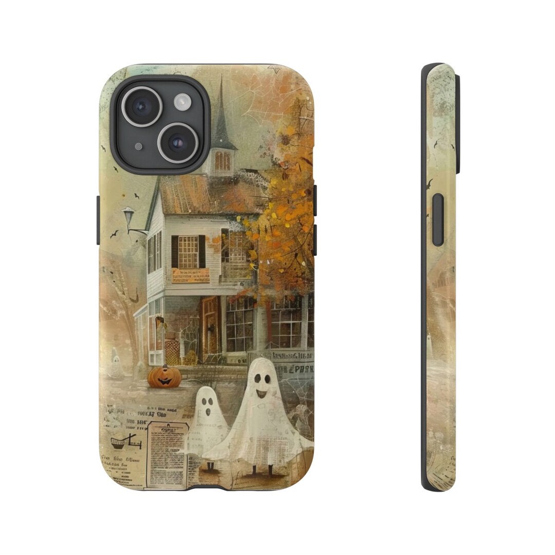 Vintage Halloween Phone Case for iPhone 15 14 13 12 11 8, Google Pixel ...
