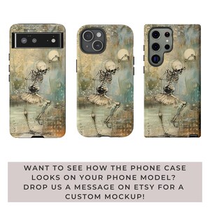 Dancing Skeleton Phone Case; Halloween Phone Case for iPhone 15 14 13 ...