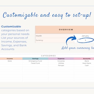 2025 Money Tracker Google Sheet: Multiple Accounts Budget (digital) - Etsy