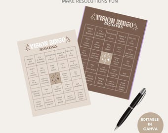 Vision Bingo Card 2025 - Etsy