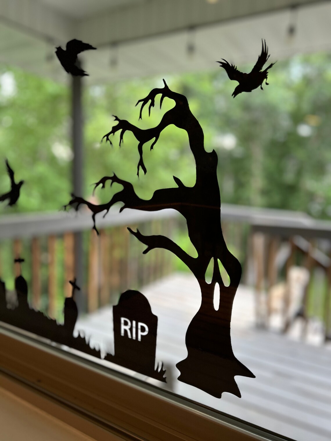 Spooky Tree Halloween Scene - Etsy
