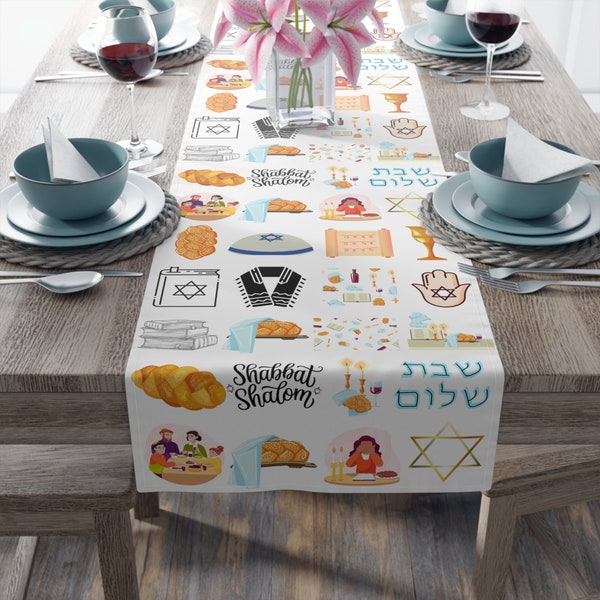 Shabbat Tablecloth - Etsy