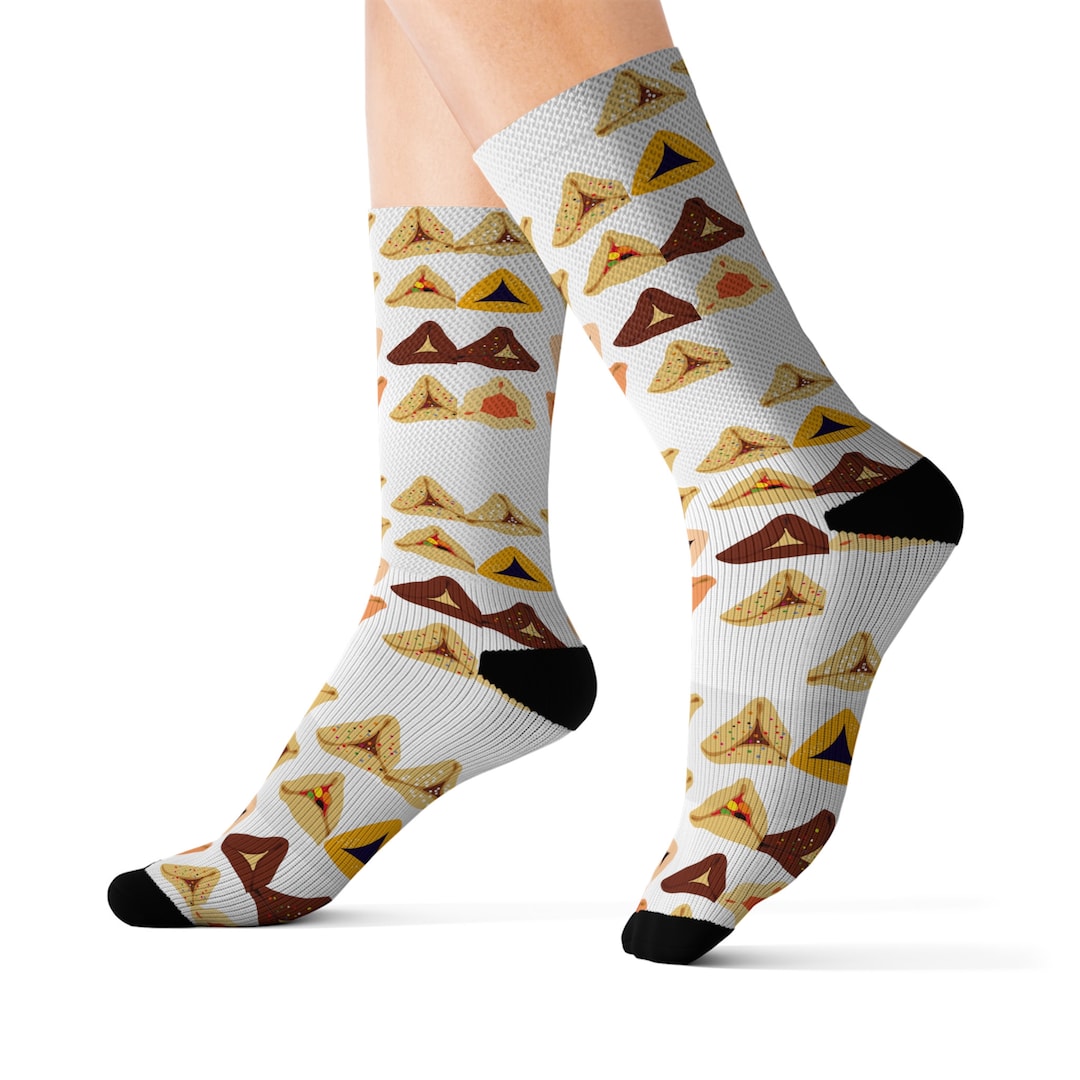 Purim Hamantaschen Socks Israeli Artist Israel Art Jewish Holiday Am ...