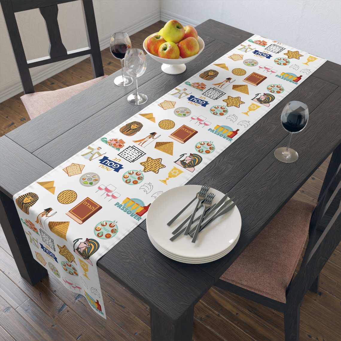 Passover Table Runner, Seder Plate Decoration, Matzah, Passover ...