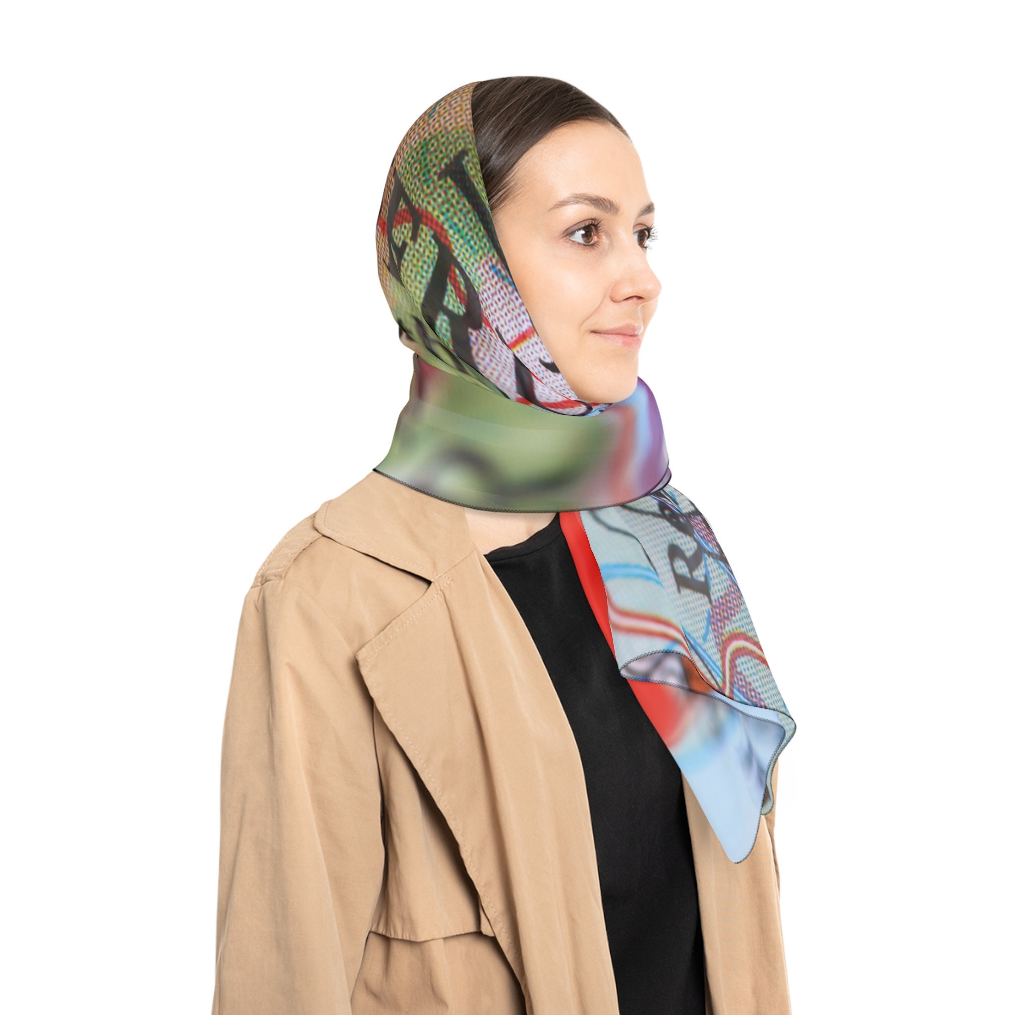 Israel Map Scarf, Light Women Fabric Hair Cover, Jewish, Am Yisrael ...