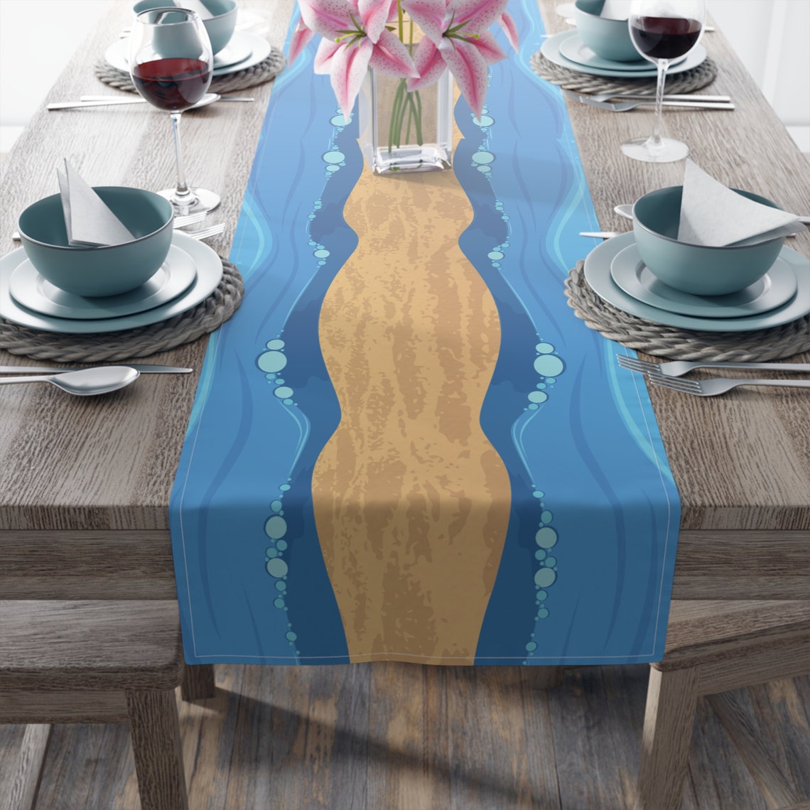 Passover Table Runner, Splitting of the Red Sea Table Runner, Matzah ...