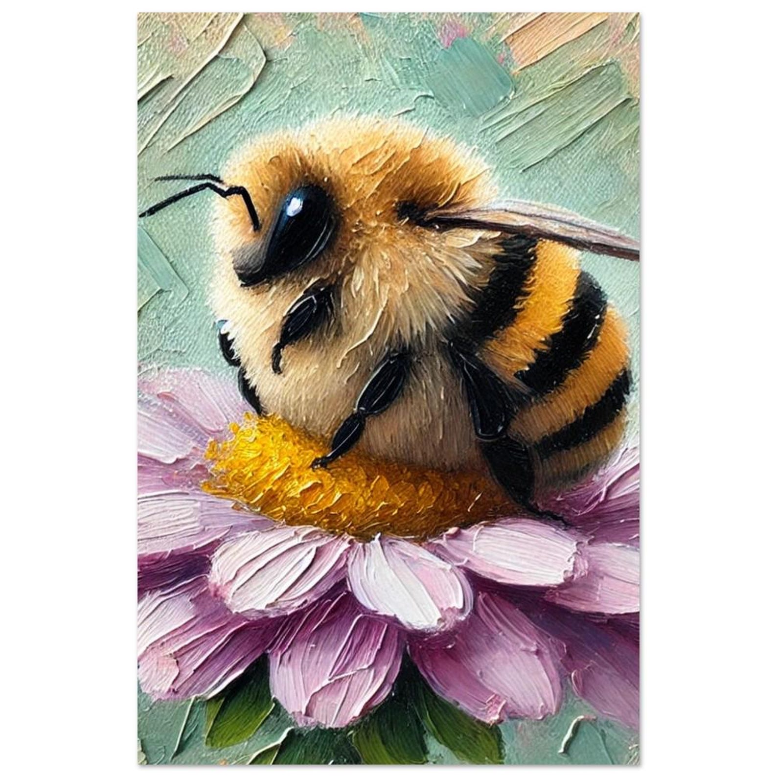 Chubby Bee | Bee Art | Bee Painting | Cute Bumblebee | Fluffy Bee ...