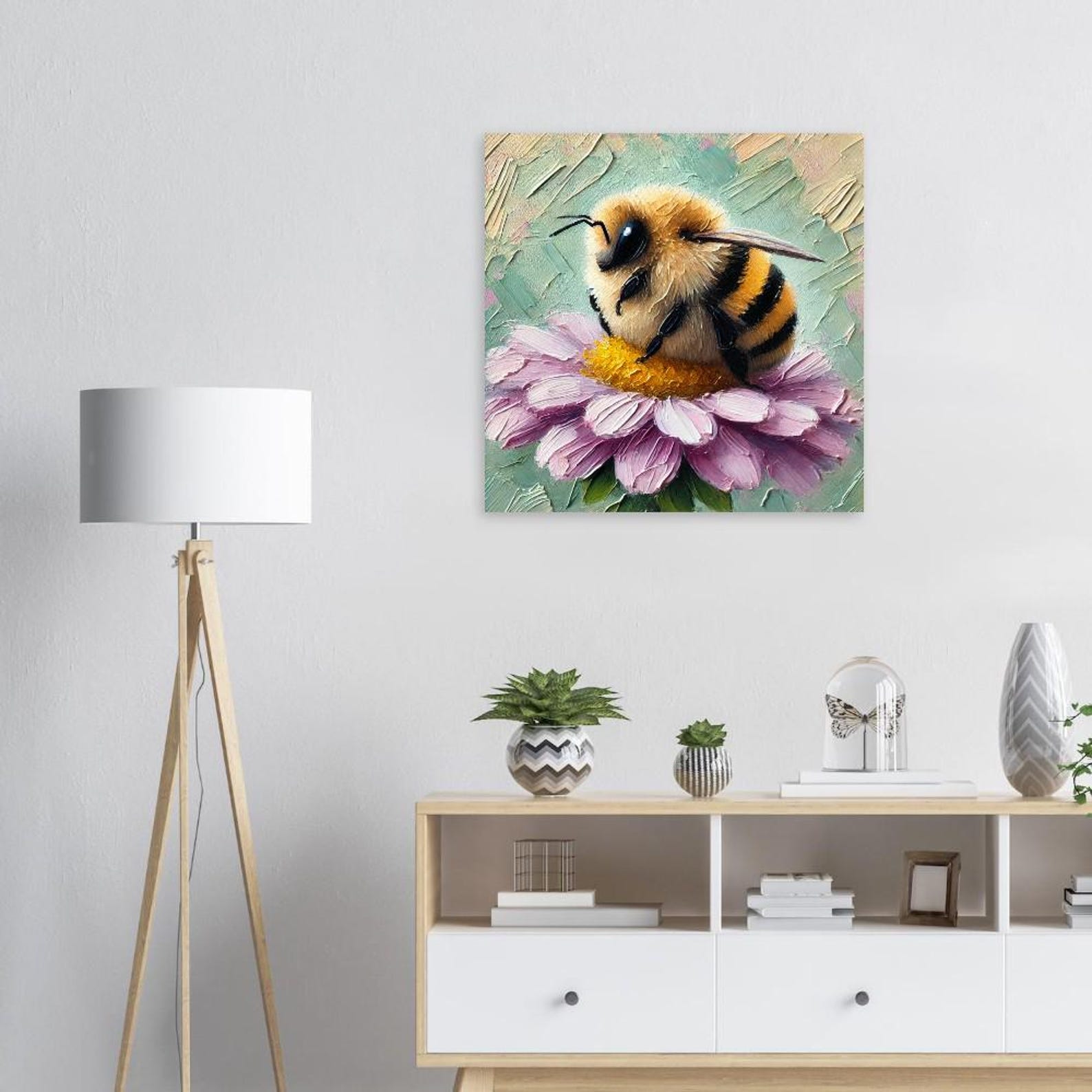 Chubby Bee | Bee Art | Bee Painting | Cute Bumblebee | Fluffy Bee ...