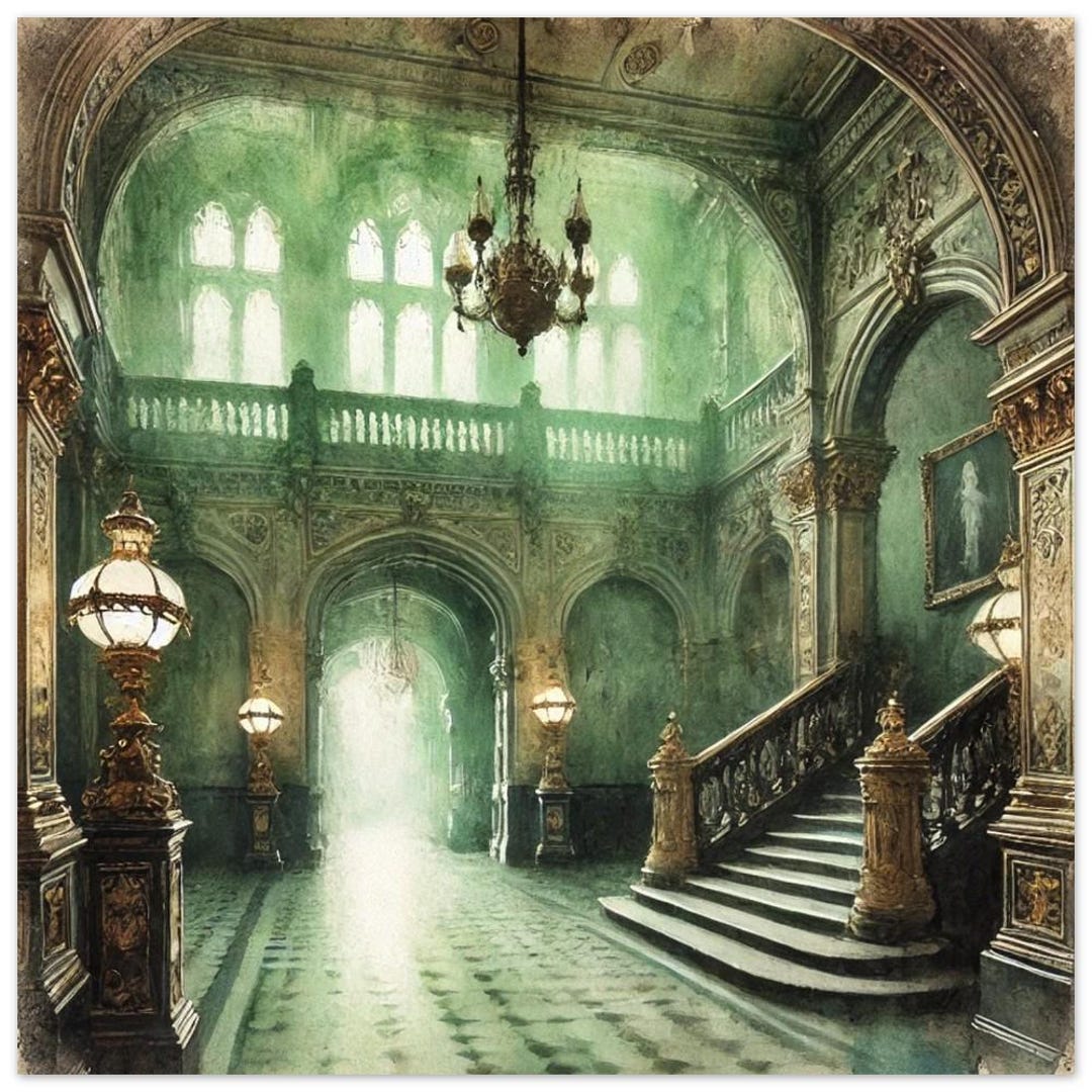 London Estate Painting, Victorian Grandeur, Victorian London Home ...