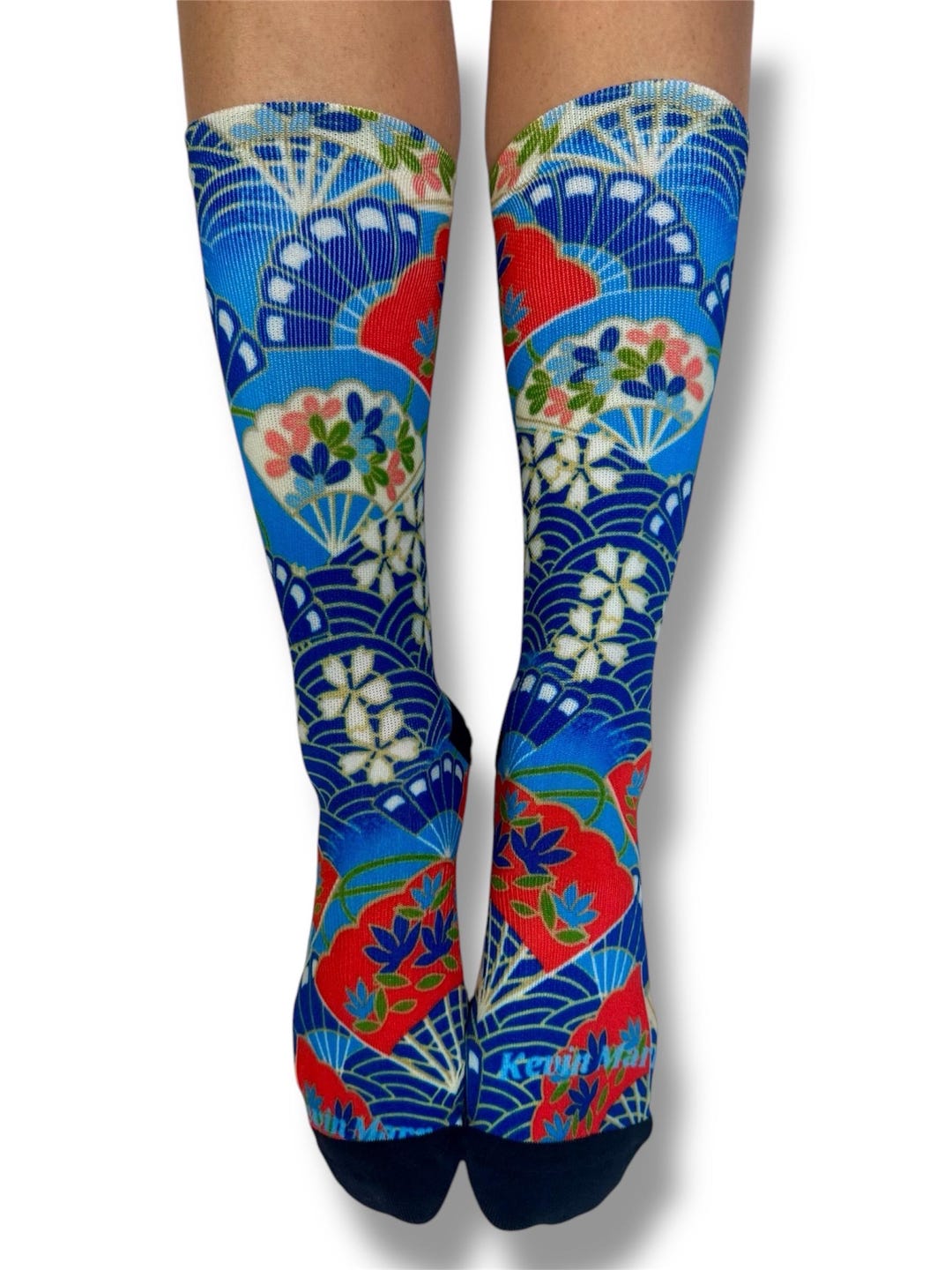 Blue Kimono Socks, Traditional Japanese Design, Elegant Beautiful ...