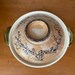 Vintage Donabe Japanese Ceramic Rice Cooker With Burnt Orange Floral ...