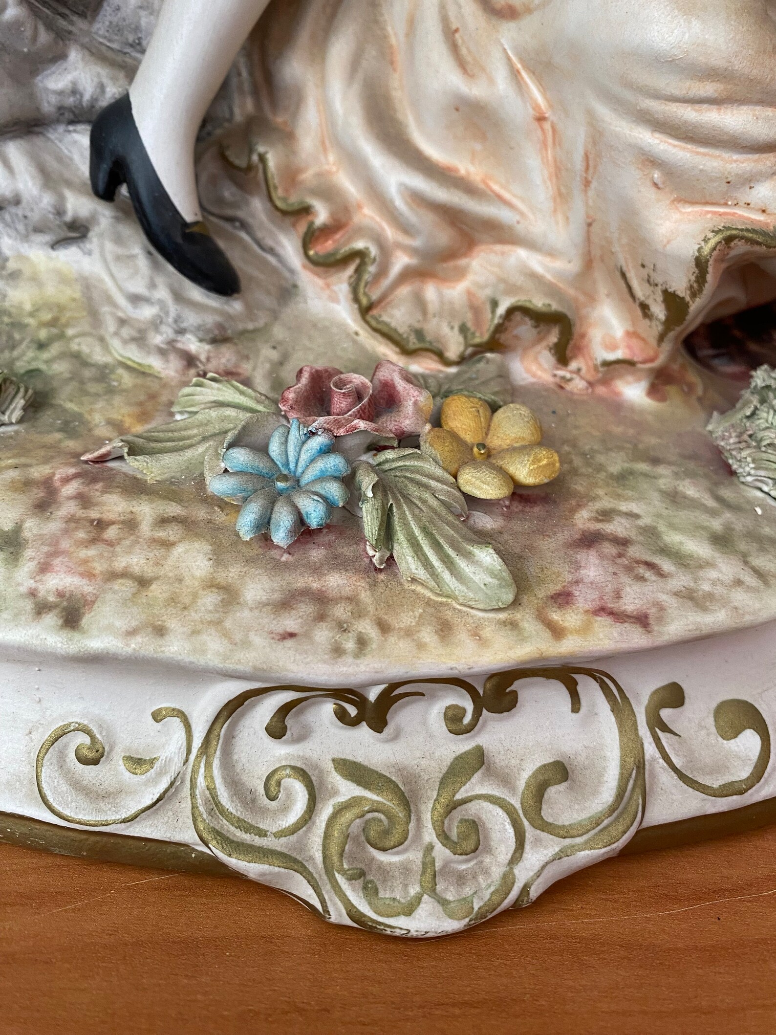 Capodimonte N Italian Porcelain Figurine Victorian Style Couple 1960s ...