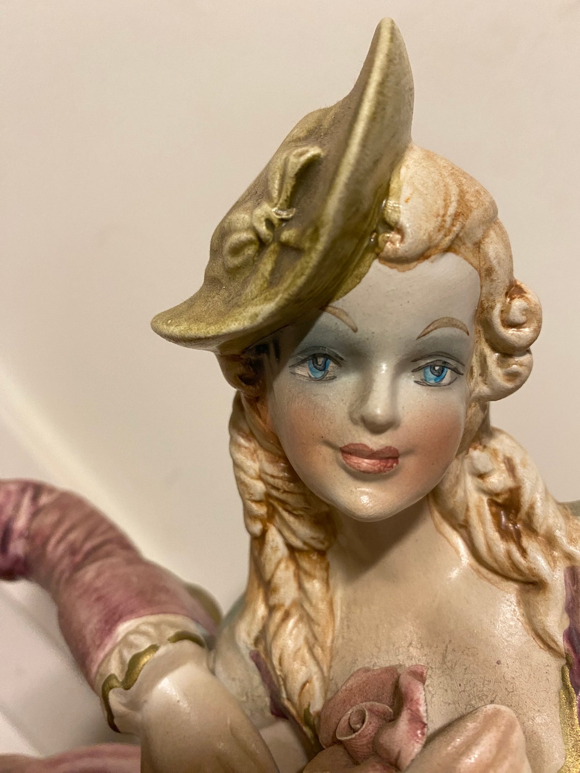 Capodimonte N Italian Porcelain Figurine Victorian Style Couple 1960s ...