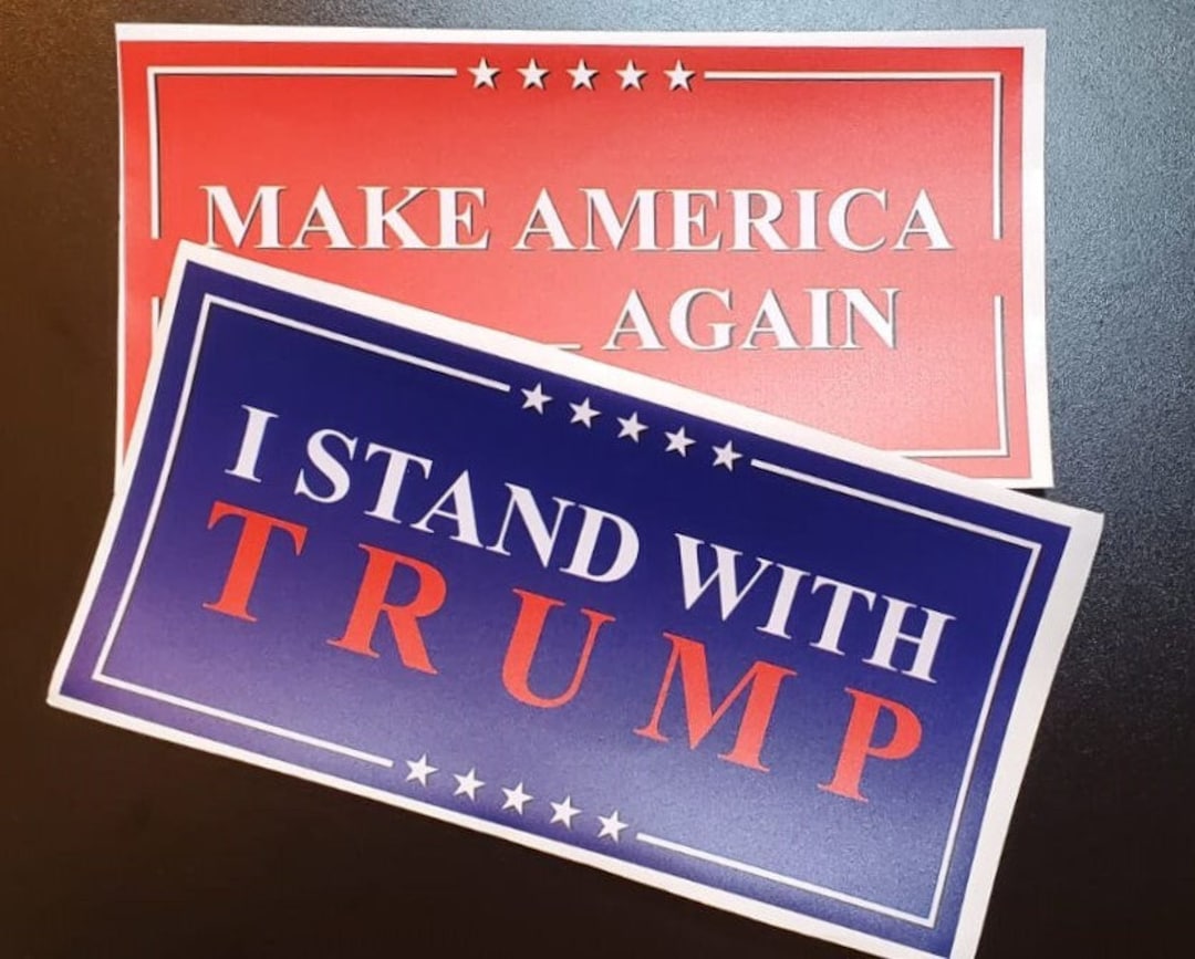 Donald Trump 2024 Stickers Bumper Sticker, 8x4, 2 Pack - Etsy