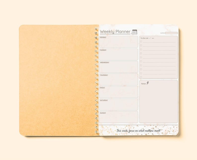 Weekly Planner Printable – Minimalist Digital Planner PDF – Undated ...