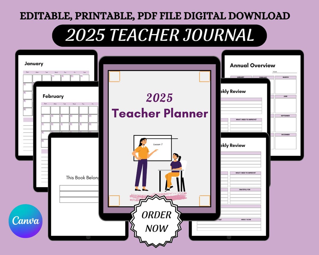 2025 Teacher Journal, - Etsy