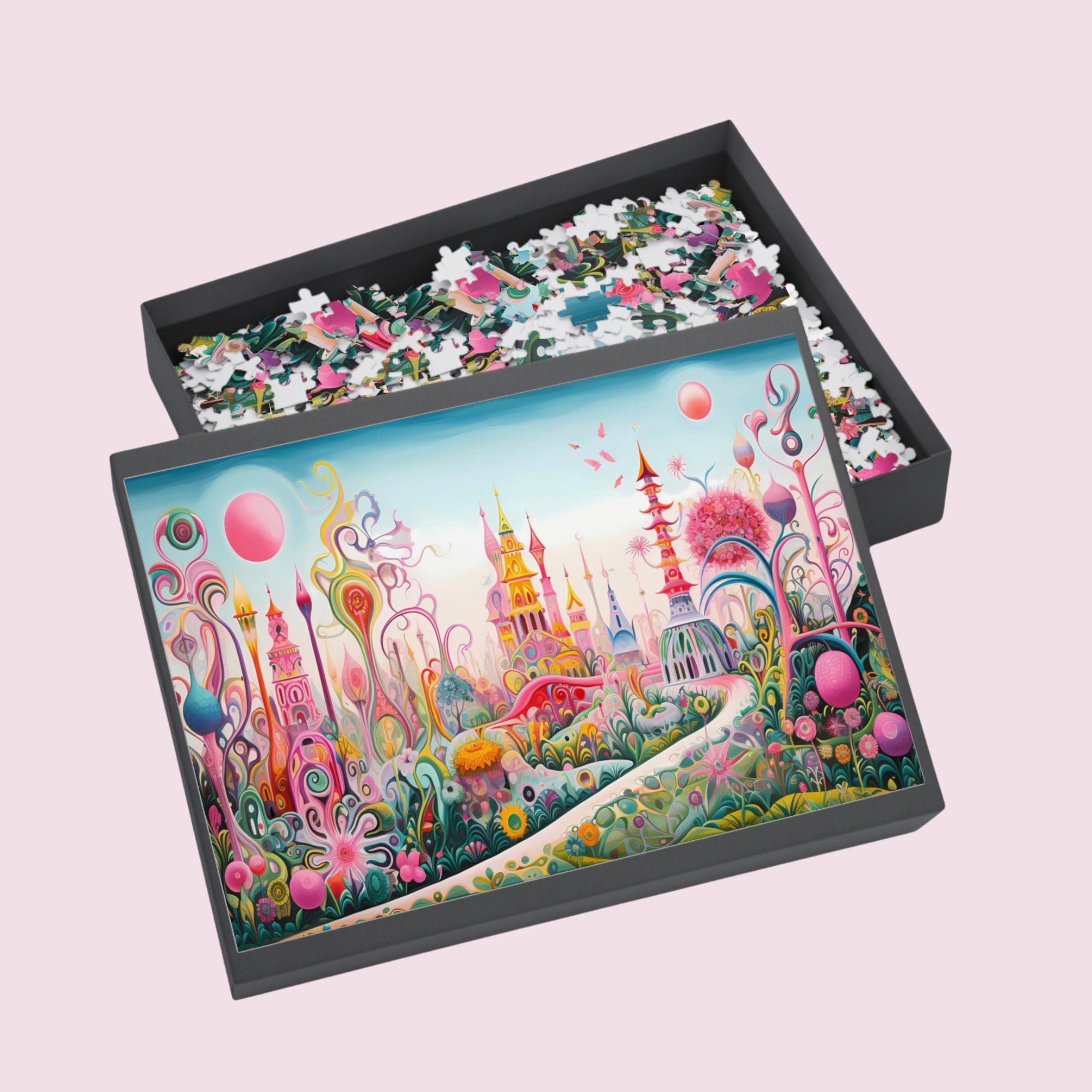 Truffula Magic Colorful Jigsaw Puzzle, Spring Puzzle 1000 Piece Puzzle ...