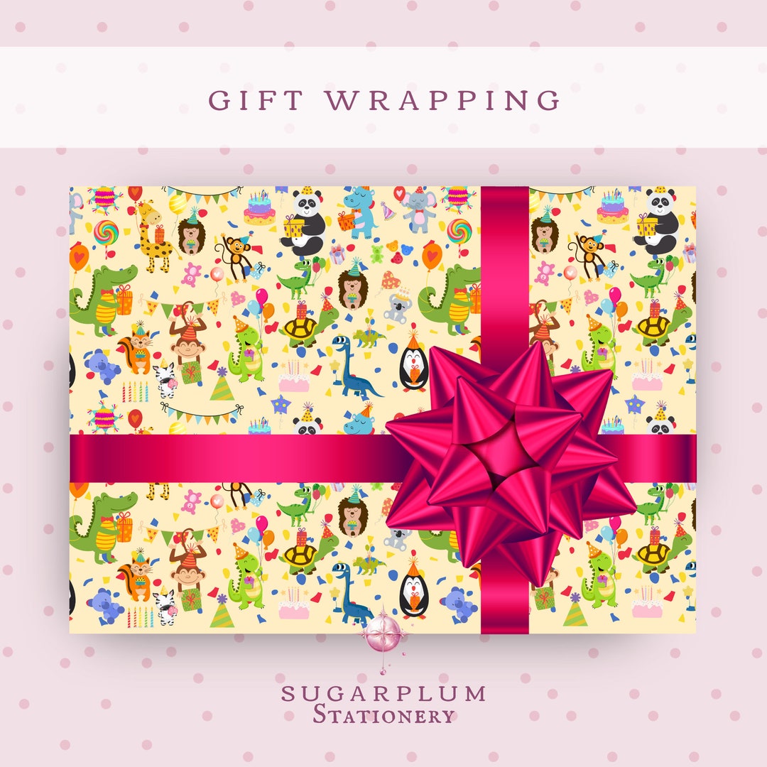 Cartoon Children's Birthday Wrapping Paper, Birthday Wrapping Paper ...