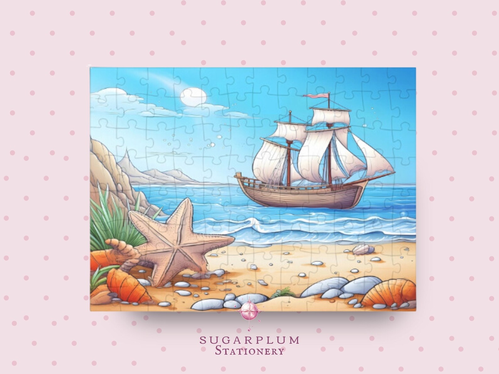 Pirate Ship Toddler Jigsaw Puzzle, Boat Puzzle 96 Piece Puzzle for Kids ...