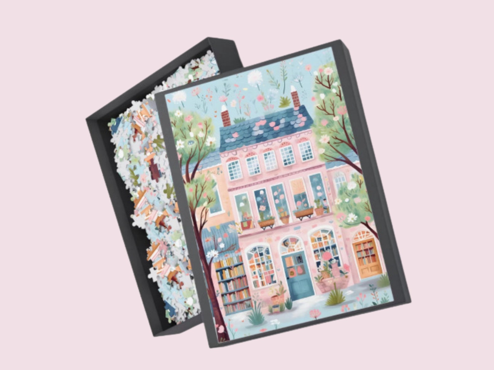 Dainty Bookshop Jigsaw Puzzle,whimsical Puzzle 1000 Piece Puzzle for ...