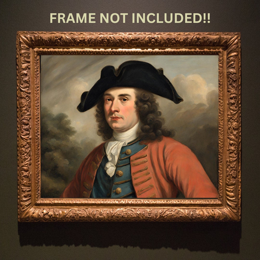 1700s Scottish Man Baroque Painting Painting Print on Canvas, Perfect ...