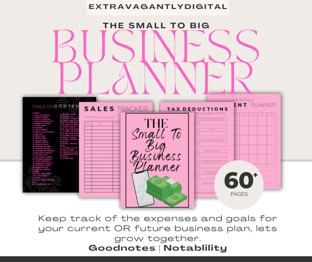 The Small to Big Business Planner - Etsy