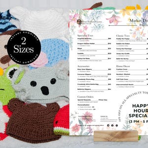 Floral Crochet Market Price List Template: Editable DIY Price Guide ...
