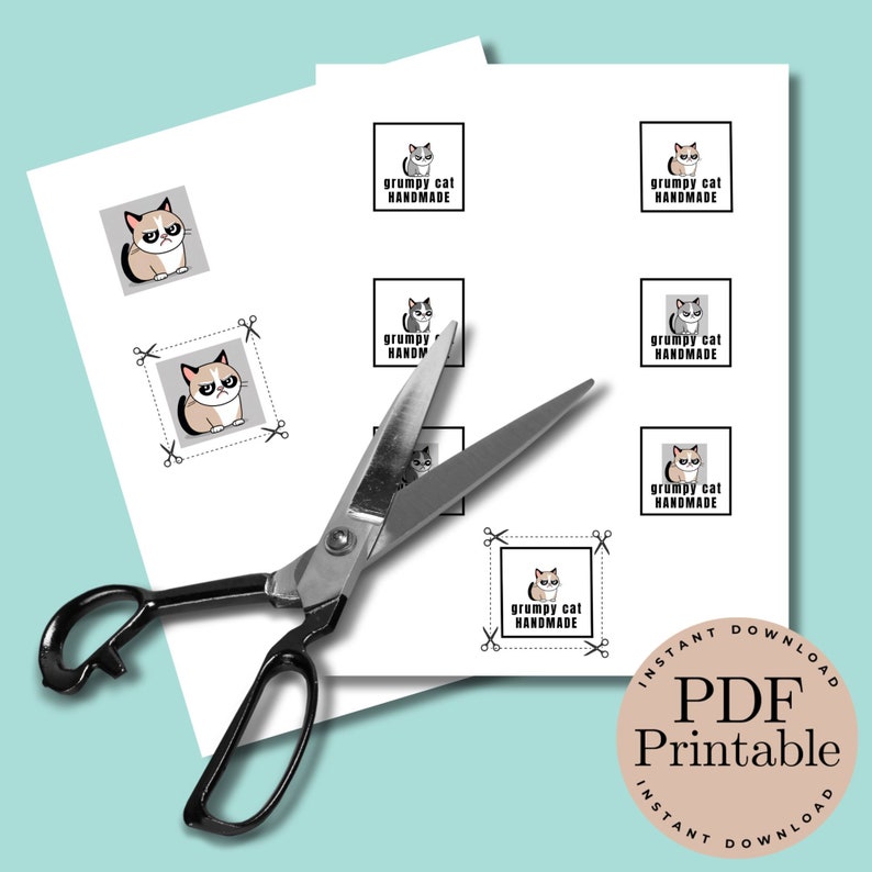 Editable Handmade Tags: Canva Template, Printable Labels (digital ...