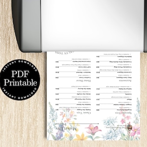 Floral Crochet Market Price List Template: Editable DIY Price Guide ...