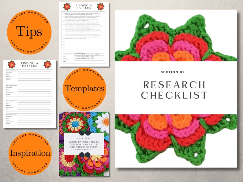 PRINTABLE Crochet Projects Planner for Small Businesses | Editable ...