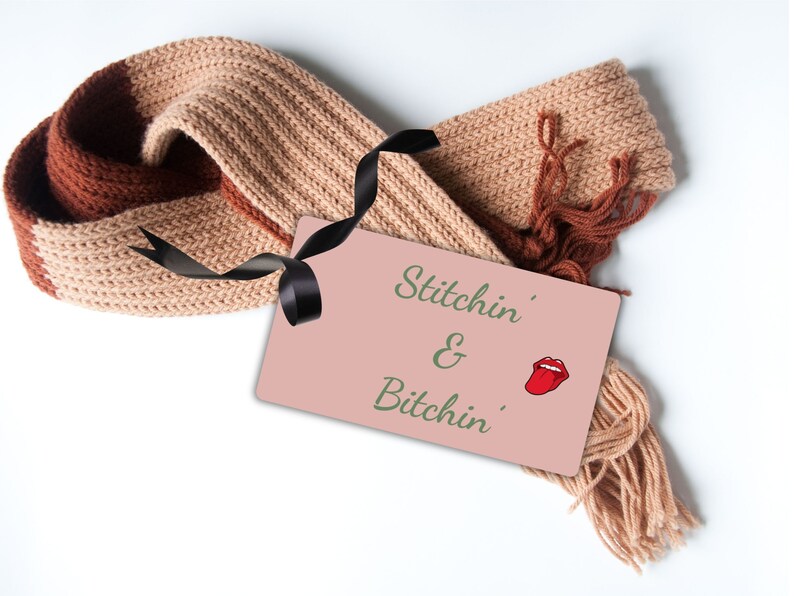 PRINTABLE + EDITABLE Sassy Crochet Gift Tags, Crochet Labels, Instant ...