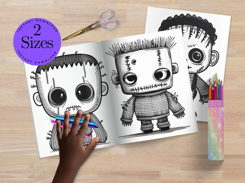 PRINTABLE Baby Monsters Coloring Pages Halloween Coloring Pages Kids ...