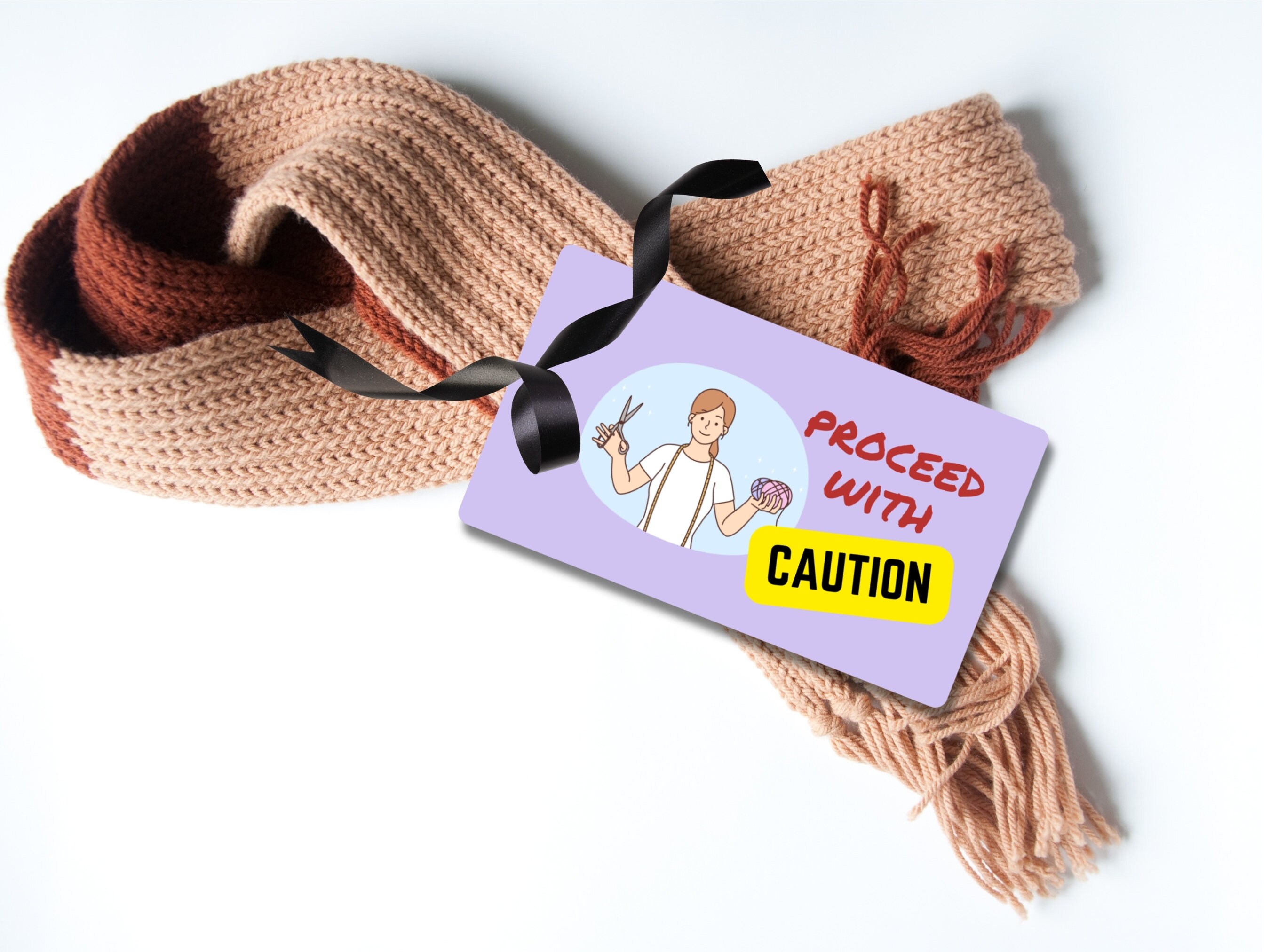 PRINTABLE + EDITABLE Sassy Crochet and Knitting Gift Tags, Funny Tag ...