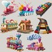 Yarn Train Clipart: 25 PNG Graphics (commercial Use) - Etsy
