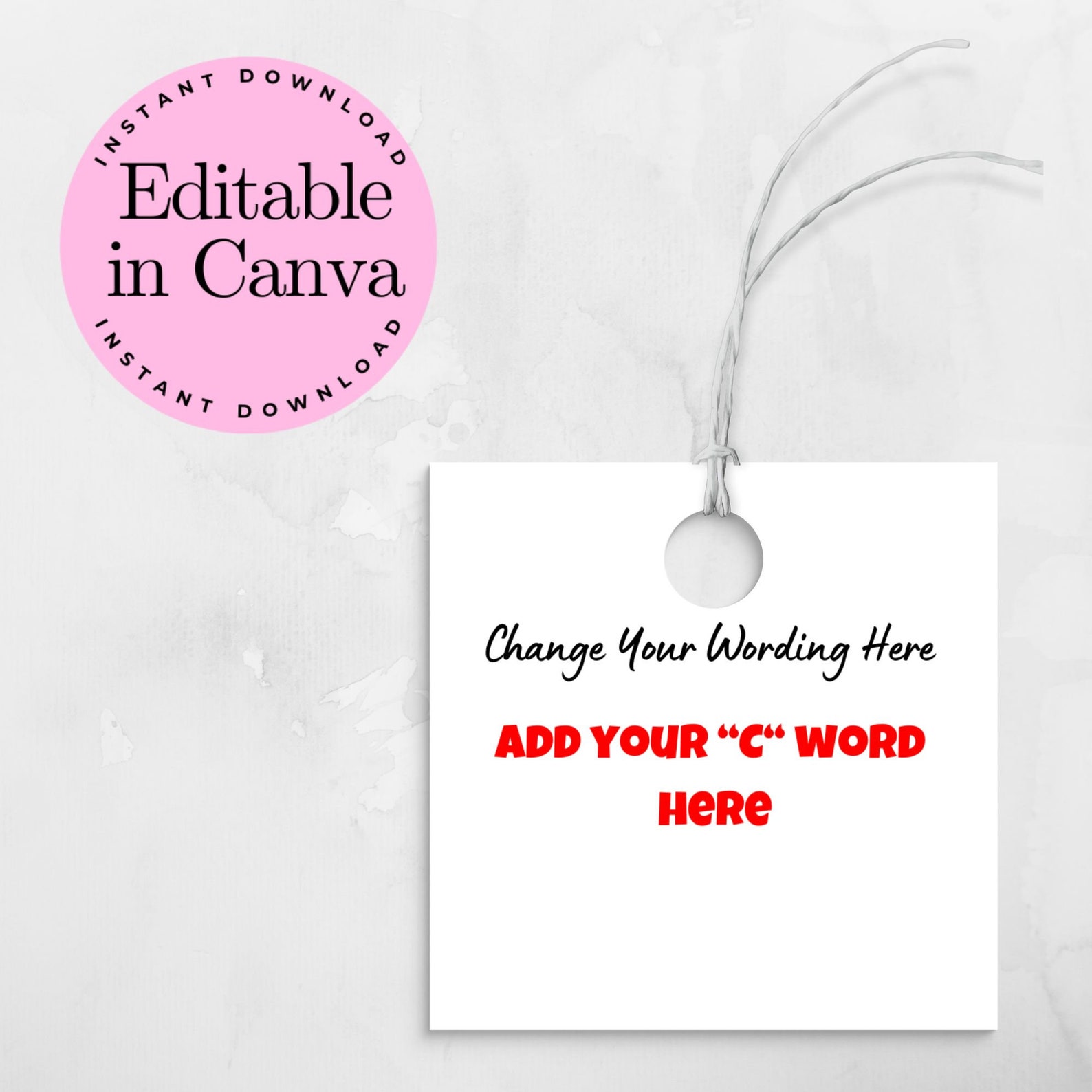 Emotional Support Gift Tags: Printable Animal Designs (editable PDF) - Etsy