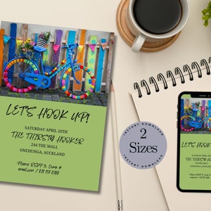 Crochet Party Invitation Template: DIY Printable Invite (digital ...