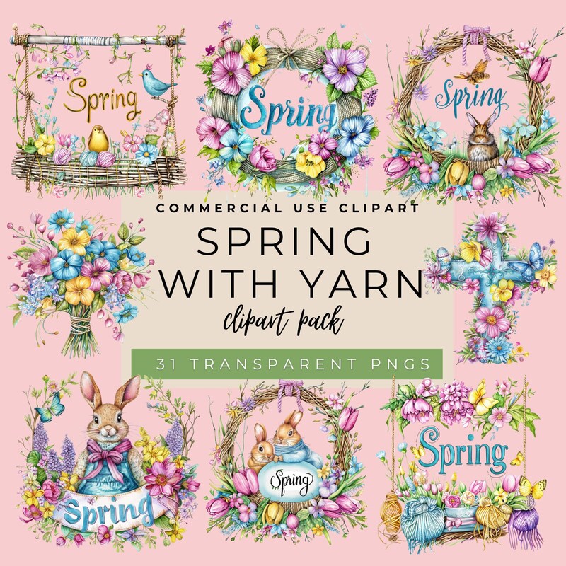 Spring Graphics - Etsy