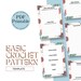 PRINTABLE Colourful Crochet Pattern Template | Pdf Download | Project ...