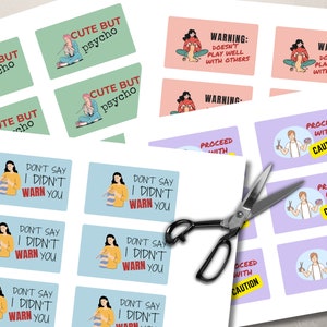 PRINTABLE + EDITABLE Sassy Crochet and Knitting Gift Tags, Funny Tag ...
