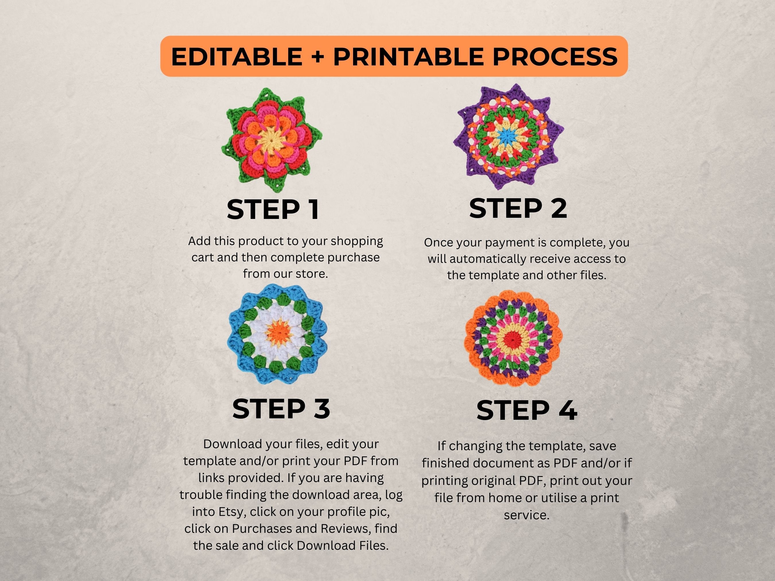 PRINTABLE Crochet Projects Planner for Small Businesses | Editable ...