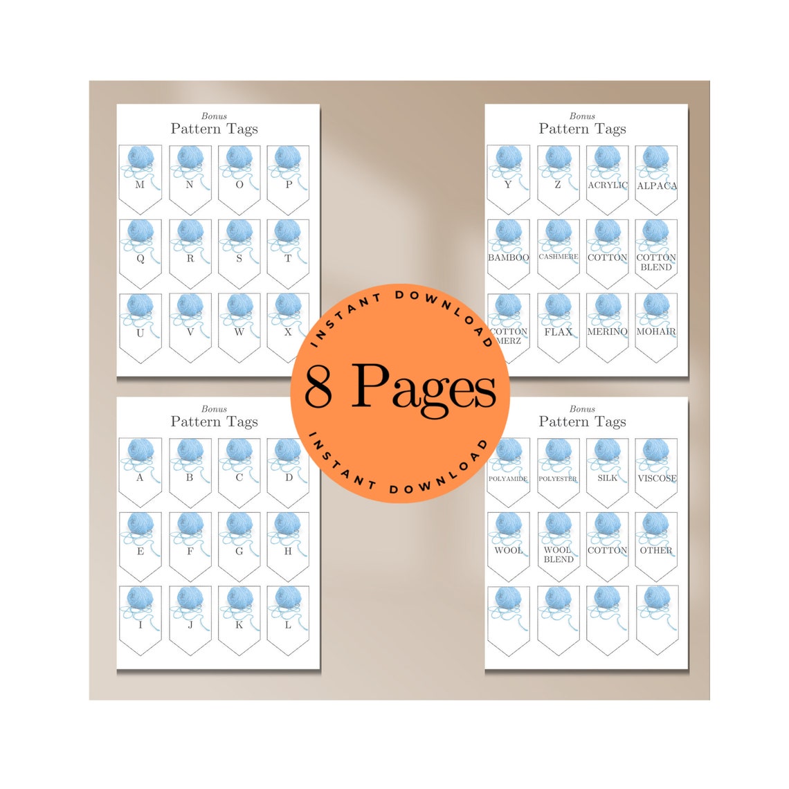 PRINTABLE Instant Download | Crochet Planner | Crochet Project Tracker ...