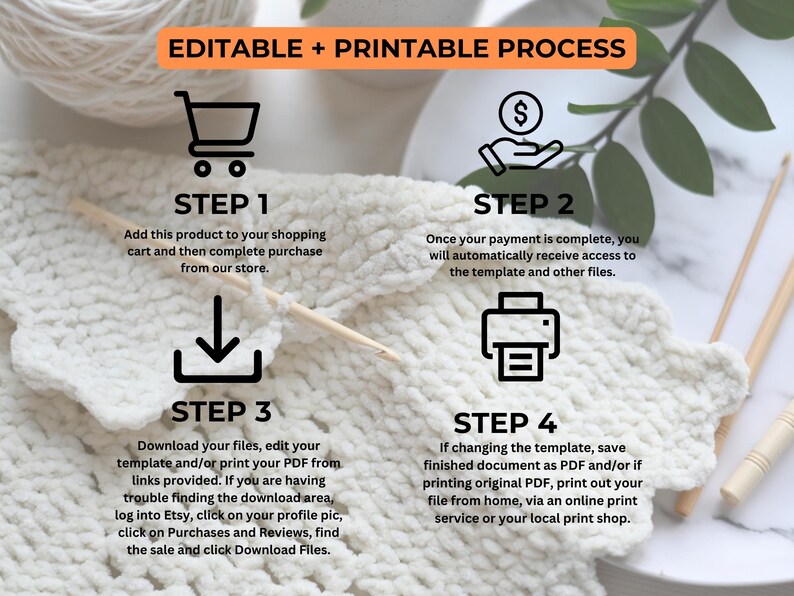 EDITABLE + PRINTABLE Crochet Business Product and Services Guide ...