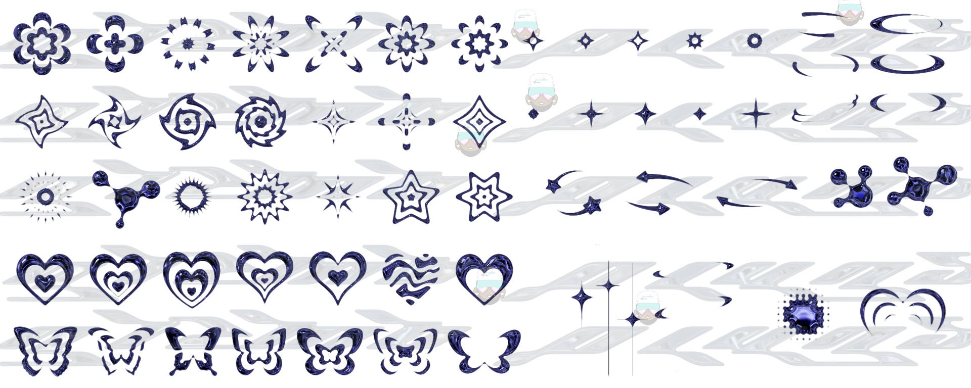 Y2K Texture Asset Pack - Etsy