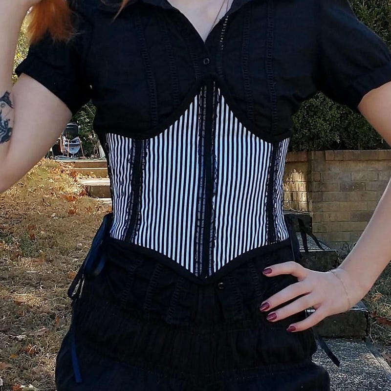 Stripe Corset - Etsy