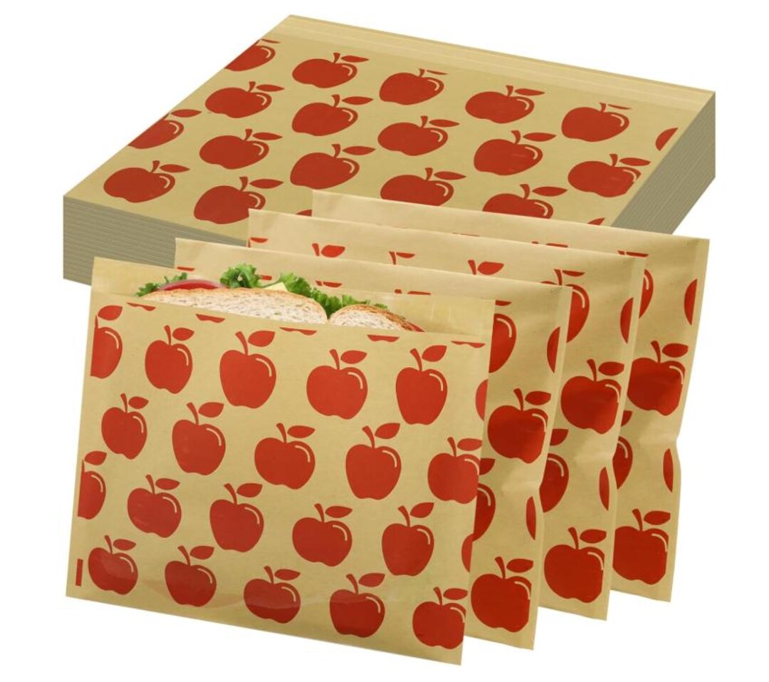 Paper Sandwich Bags Paper Snack Bags Sealable Paper Lunch Bags Sealable ...